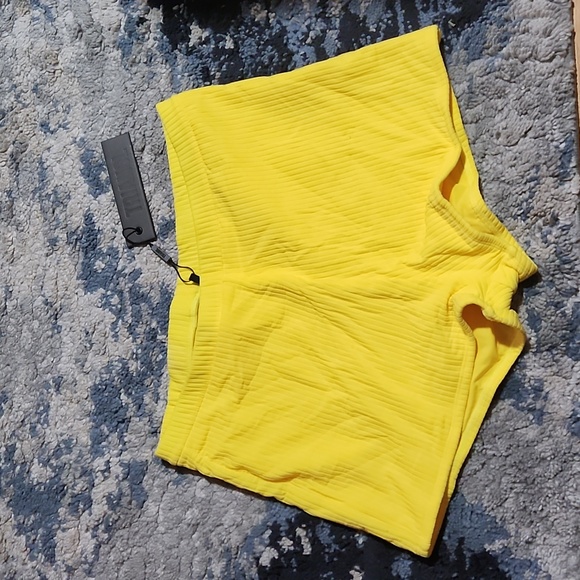 triangl swimwear | Swim | Yellow Rib Swim Suit Shorts | Poshmark